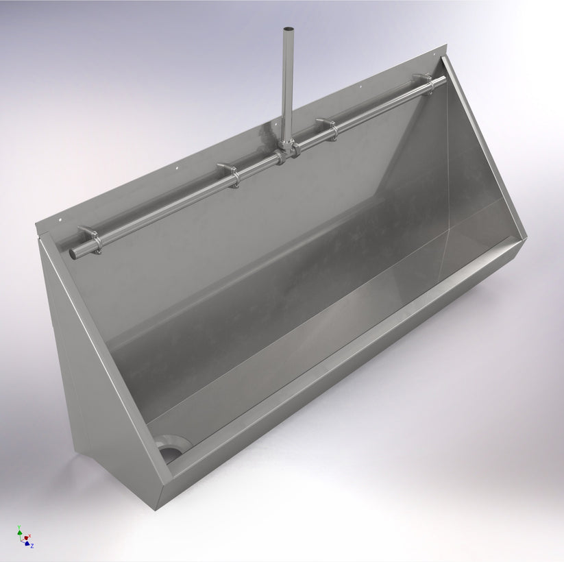 1200mm Wall Mounted Trough Urinal – Saville Stainless